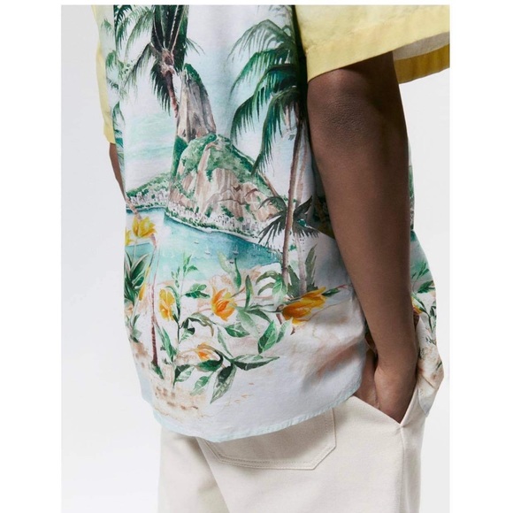 Zara | Shirts | Nwt Zara Man Palm Tree Relaxed Fit Shirt Size Xl | Poshmark